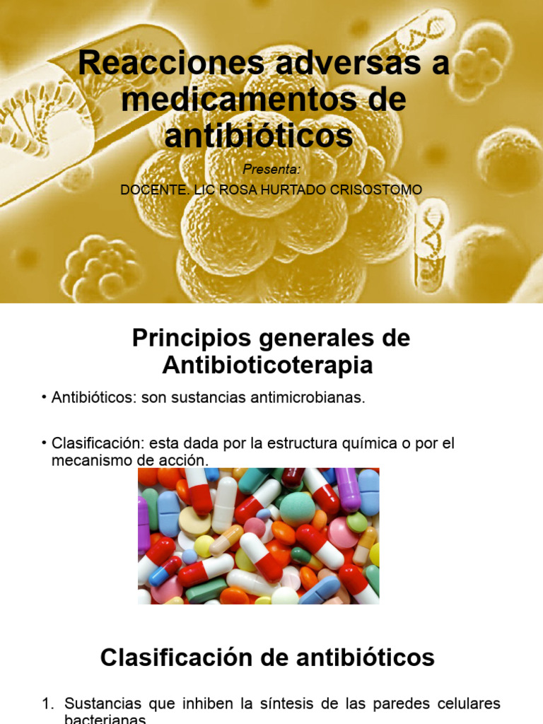 Reacciones_adversas_a_medicamentos_antib | PDF | Farmacología | Medicamentos con receta