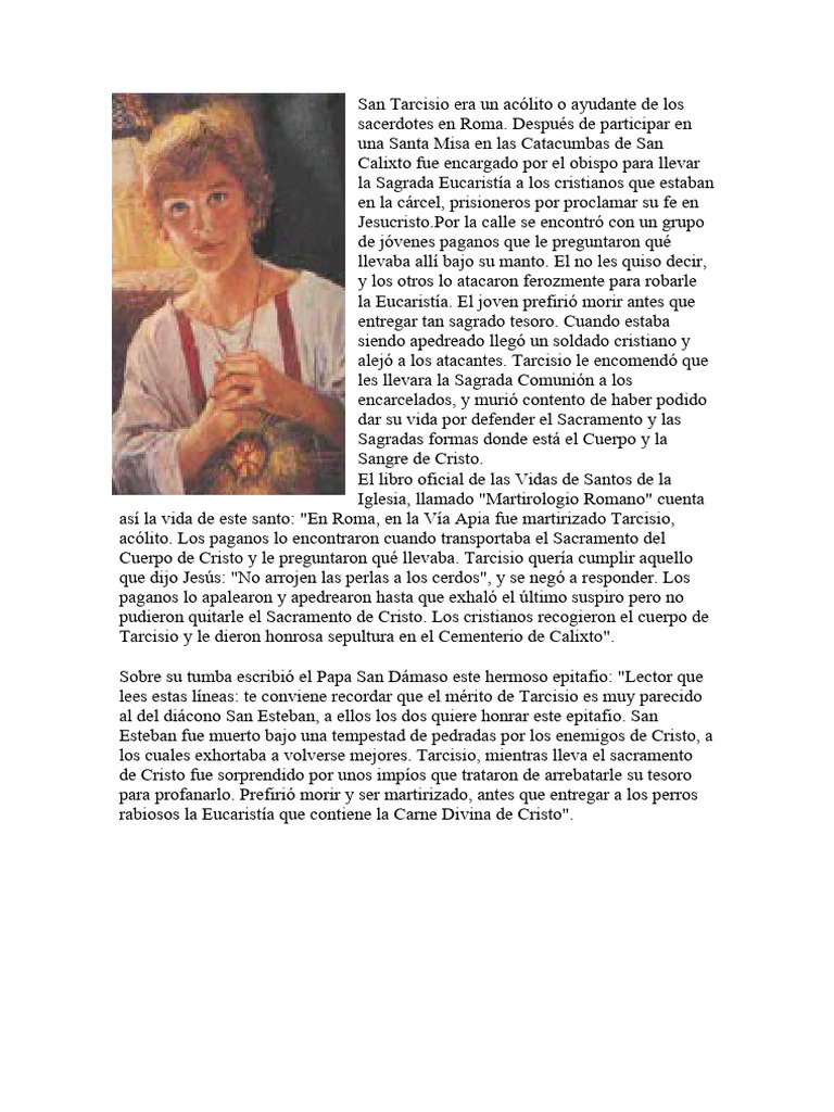San Tarcisio | PDF