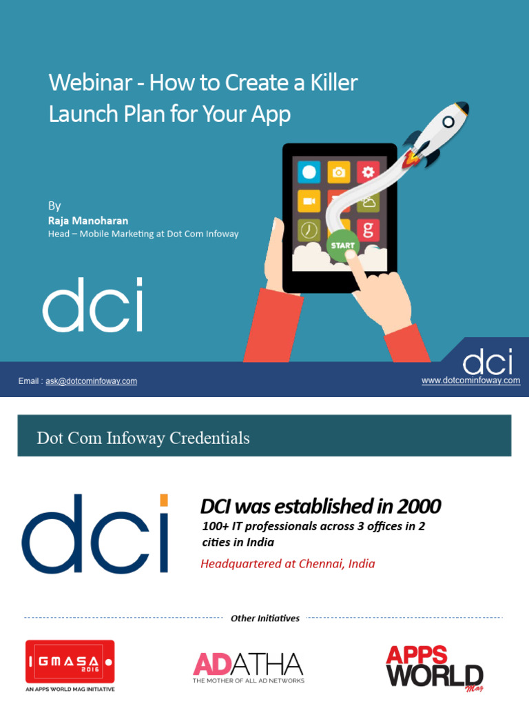 Webinar - How To Create A Killer Launch Plan For Your App | PDF ...