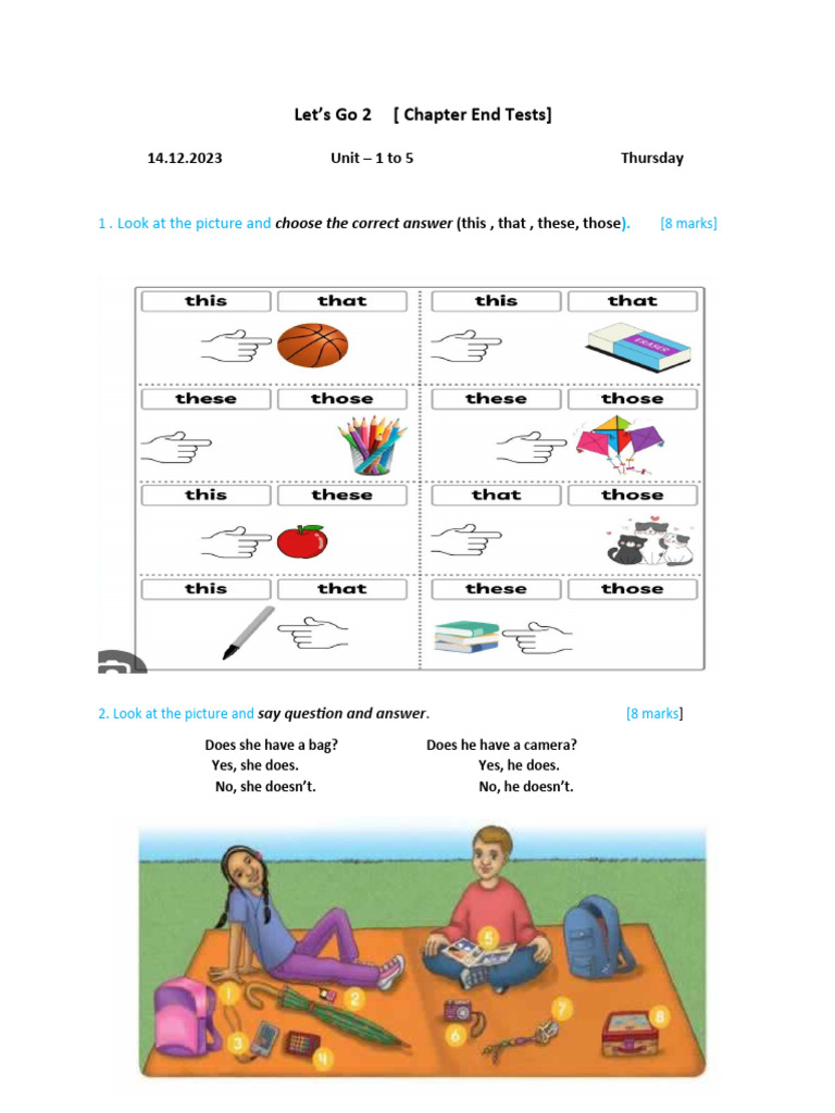 Let's Go 2 Test | PDF