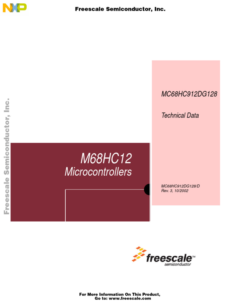 MC68HC912DG128 | PDF | Flash Memory | Computer Architecture