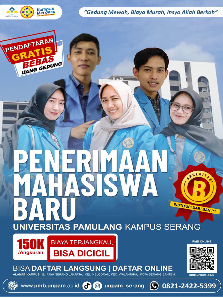1 Brosur UNPAM SERANG 2023 2024 | PDF