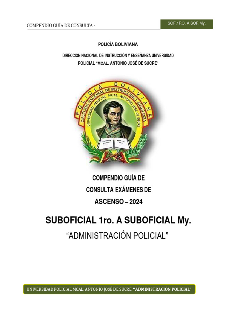2024 Administracion Policial - Sof 1ro. a Sof My | PDF | Business | Gestión de recursos humanos