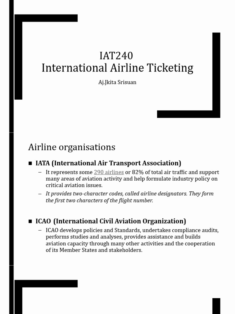 Week1 Introduction To International Airline | PDF | Airport | Aviation
