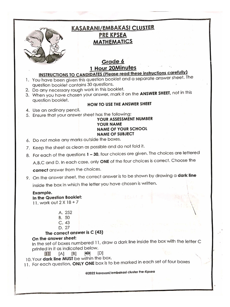 Mathematics Grade 6 | PDF