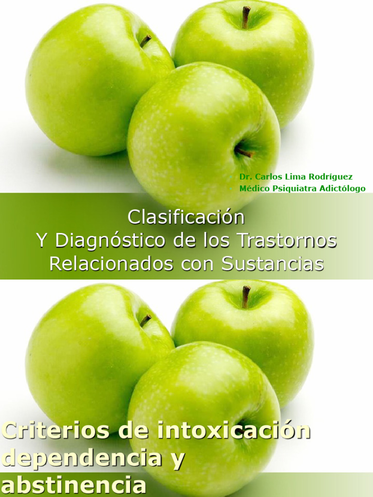 Clasificacion y DX TX Drogas DR Lima | PDF | Despachador de drogas | La dependencia de sustancias