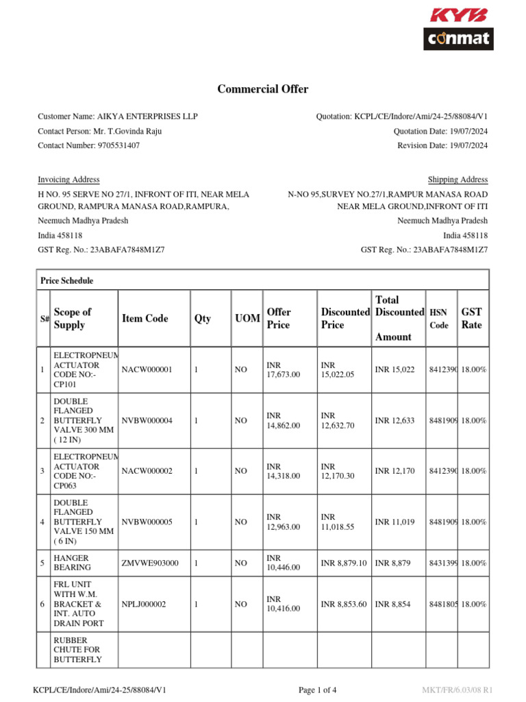 Commercial Offer | PDF | Government Finances | Taxes
