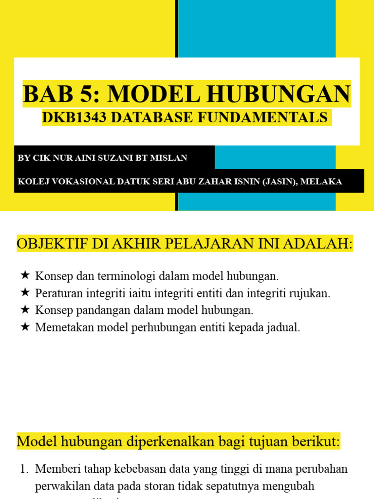 Bab5 - Model Hubungan | PDF
