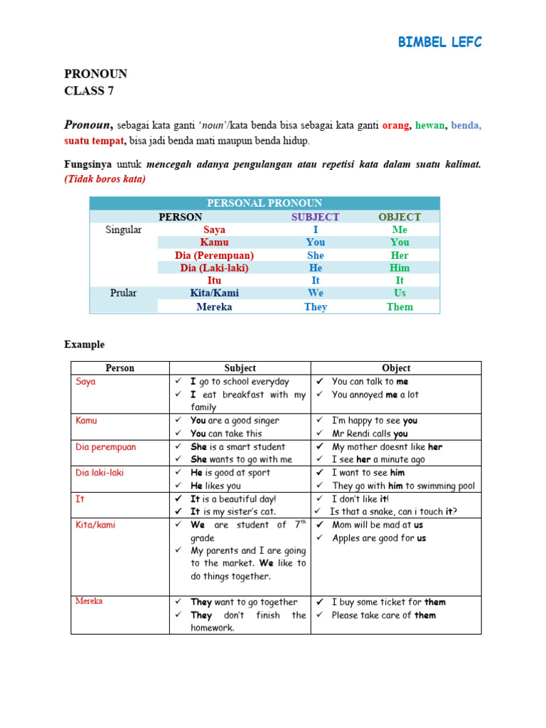 PERSONAL PRONOUN | PDF | Language Mechanics | Linguistic Typology