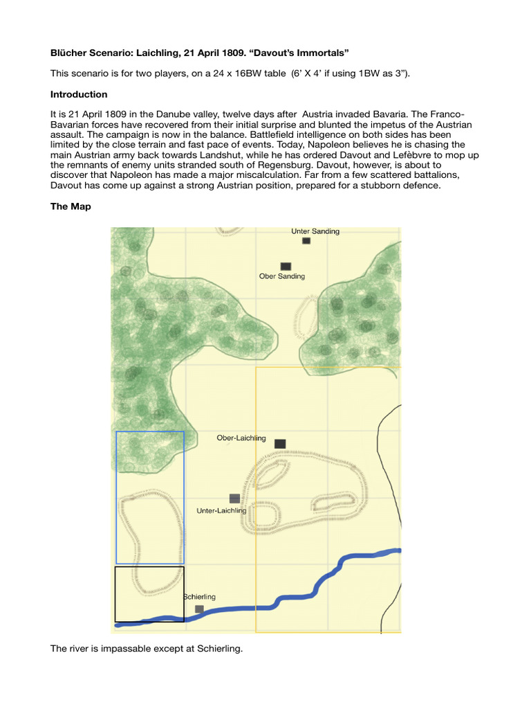 Blücher Scenario: Laichling 1809 Battle | PDF | 2nd Millennium ...