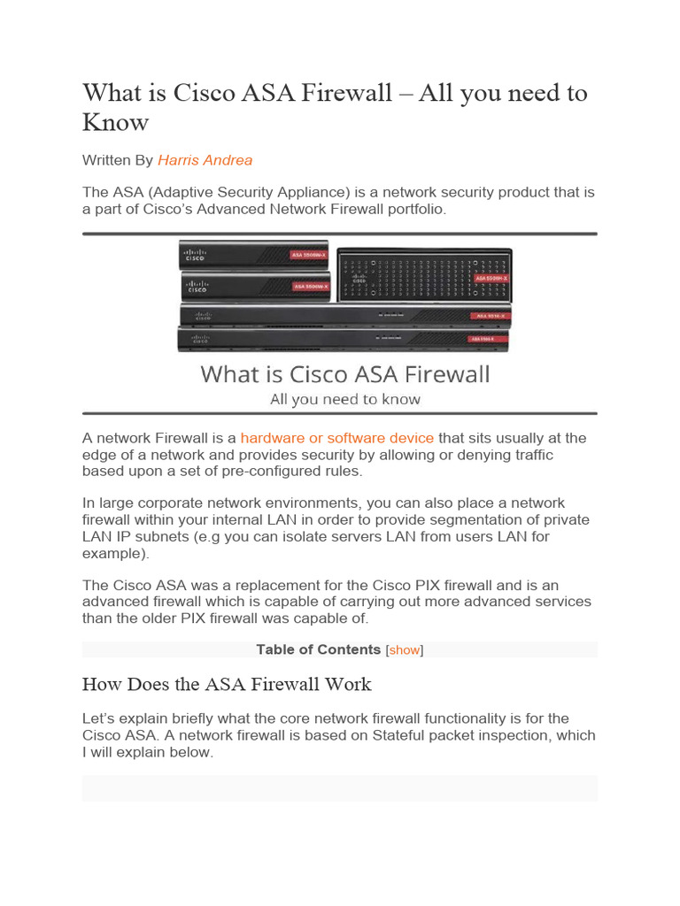 Cisco ASA Firewall Guide for IT Pros | PDF | Domain Name System ...