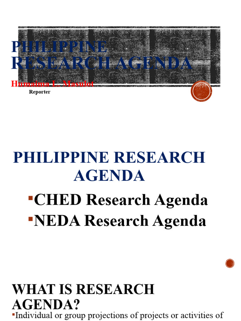 PHILIPPINE-RESEARCH-AGENDA | PDF | Infrastructure | Governance