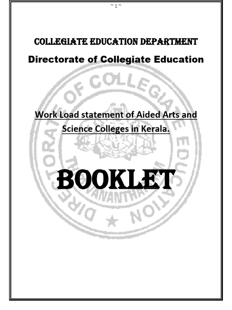 Kerala College Workload Overview | PDF | Science
