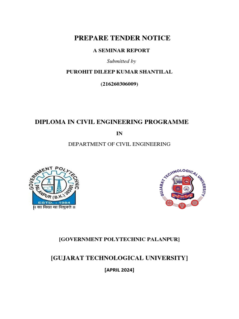 Tender Notice | PDF | Taxes | Money