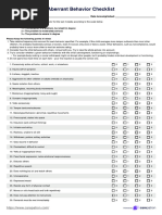 Overt Behaviour Scale: Challenging Behaviours How To Use This Scale ...