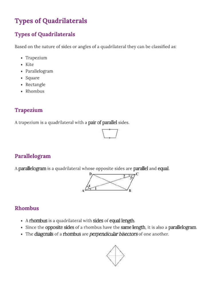 Understanding Quadrilaterals | PDF