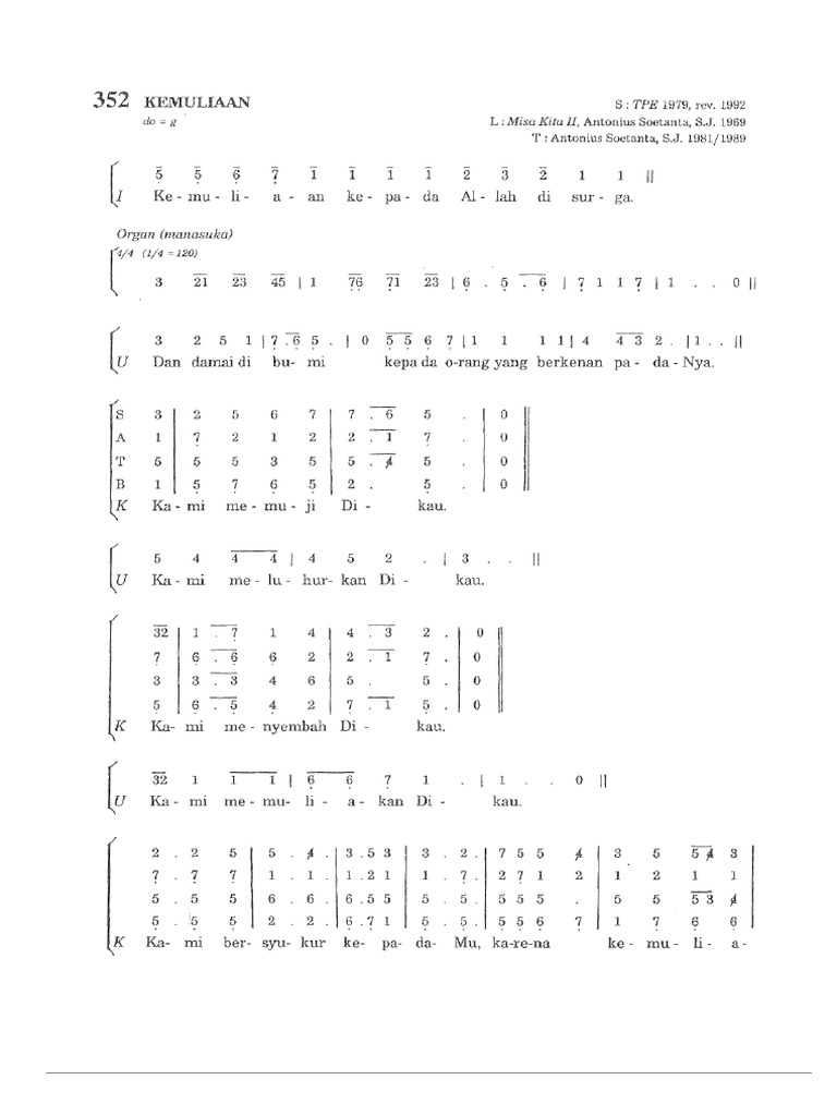 Kemuliaan Misa Kita II | PDF
