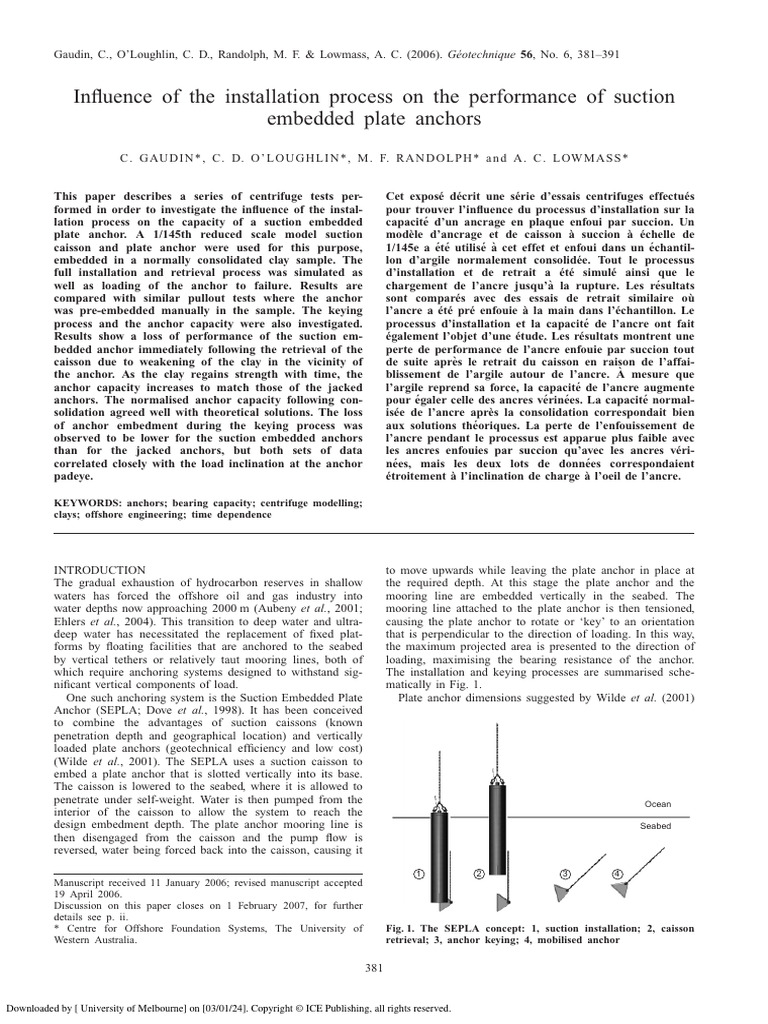 Gaudin - 2015 - Influence of The Installation Process On The ...