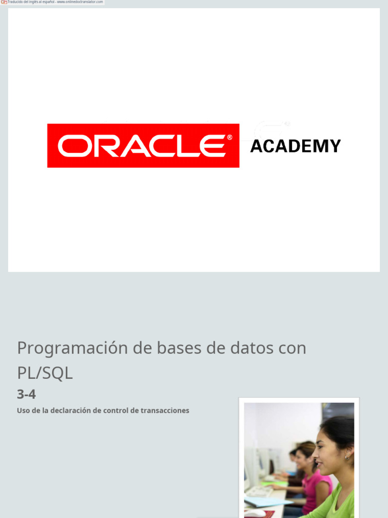PLSQL 3 4.en - Es | PDF | SQL | Bases de datos