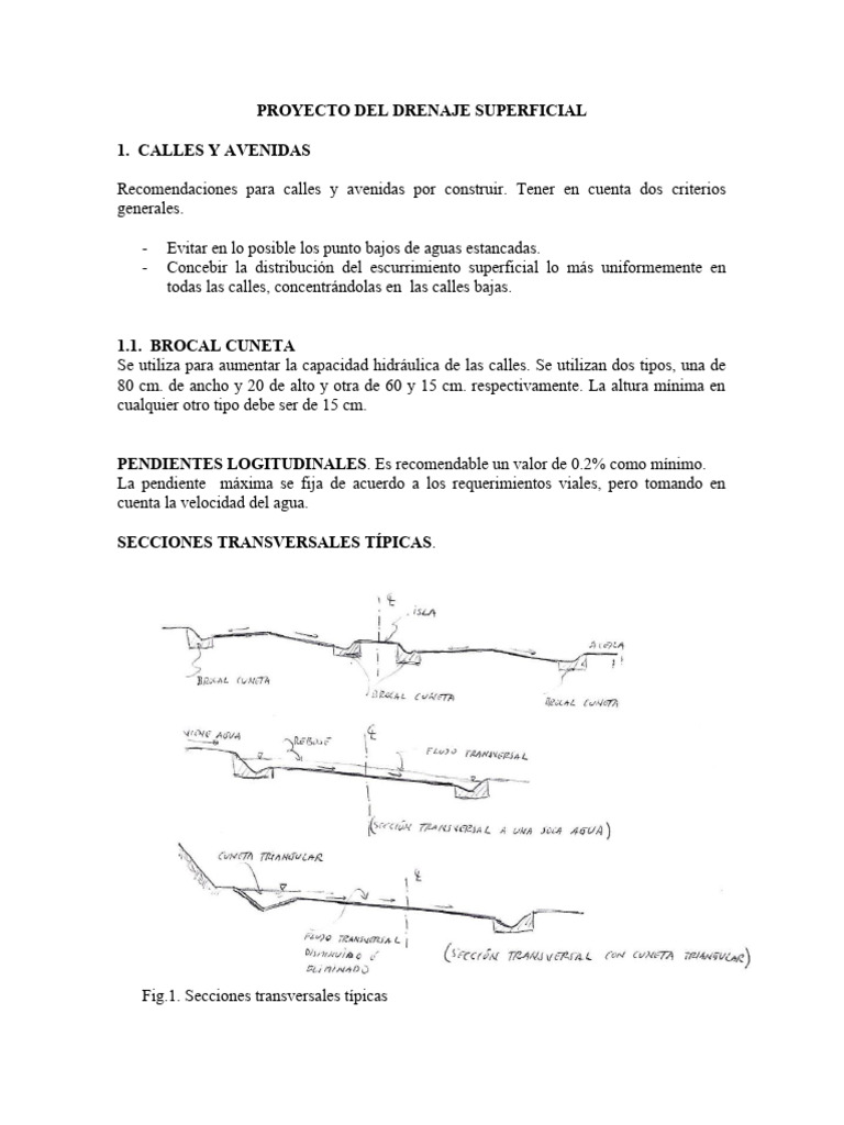 Drenaje Pluvial Urbano-Parte II | PDF | Calle | Drenaje