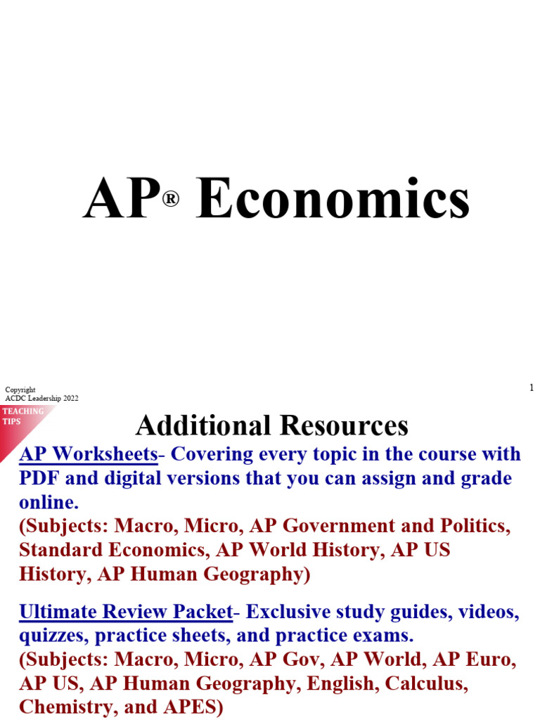 Micro Topic 1.1 - Scarcity | PDF | Macroeconomics | Microeconomics