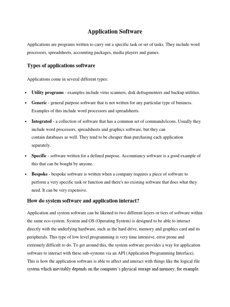 Applications software | PDF | Application Software | Software