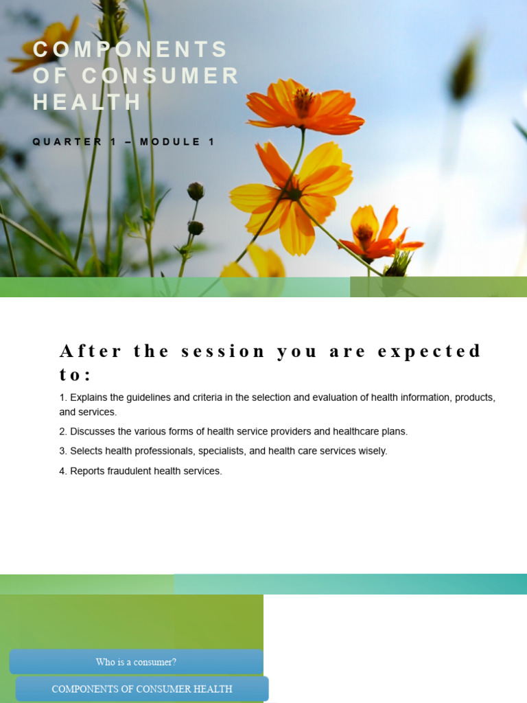 Q1 Health 10 Session 1 | PDF | Health Care | Health Professional