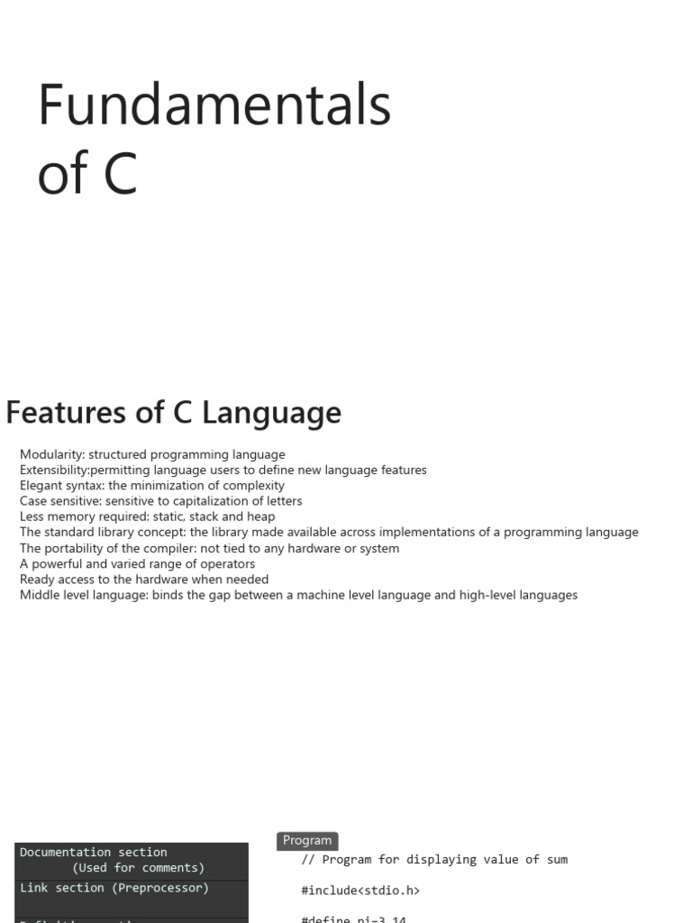 PPS Study Material Presentations Unit-2 18122020041700AM | PDF | Data Type | Pointer (Computer ...