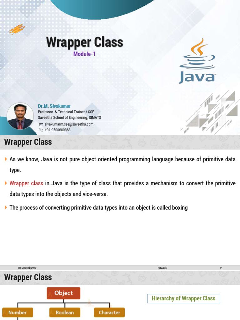 6wrapper Class Pdf Integer Computer Science Parameter Computer Programming