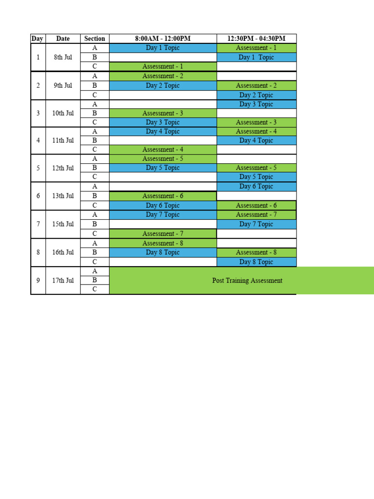 Updated Placement Training Schedule PGDM | PDF | Cognitive Psychology | Cognition