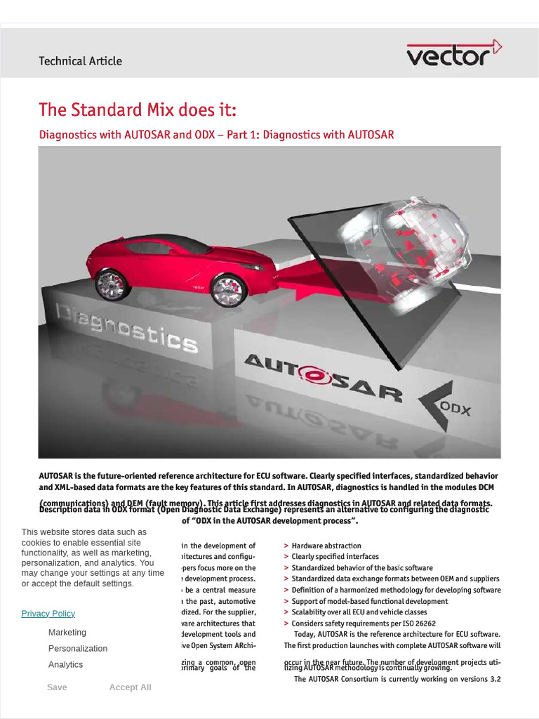 PDF Diagnostics With Autosar and Odx Part 1 DD | PDF | Software ...