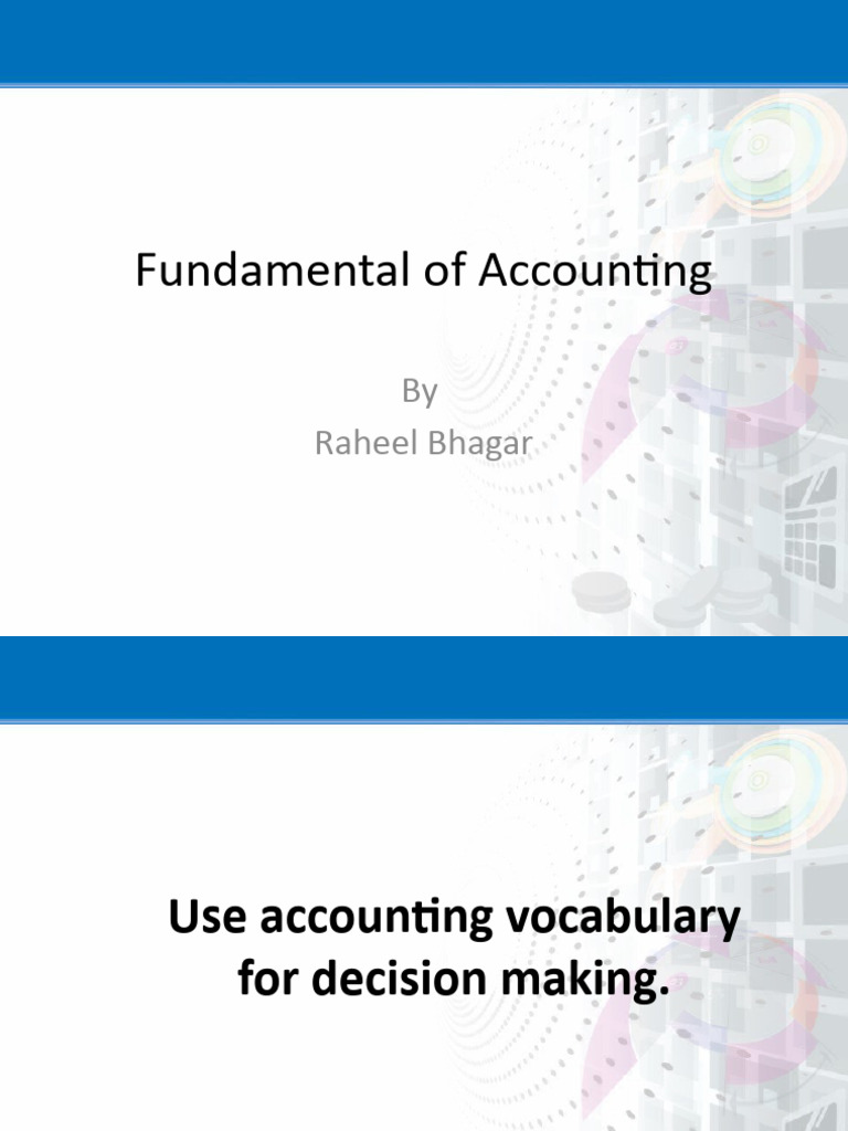 Fundamentals of Accounting Explained | PDF | Equity (Finance) | Business