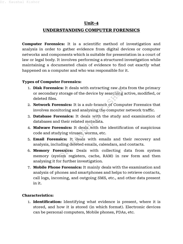 Understanding Computer Forensics | PDF | Computer Forensics | Digital ...