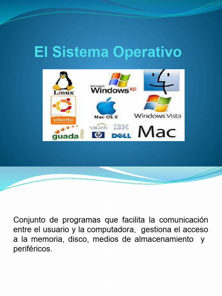 El Sistema Operativo | PDF | Sistema operativo | Microsoft Windows El Sistema Operativo | PDF | Sistema operativo | Microsoft Windows