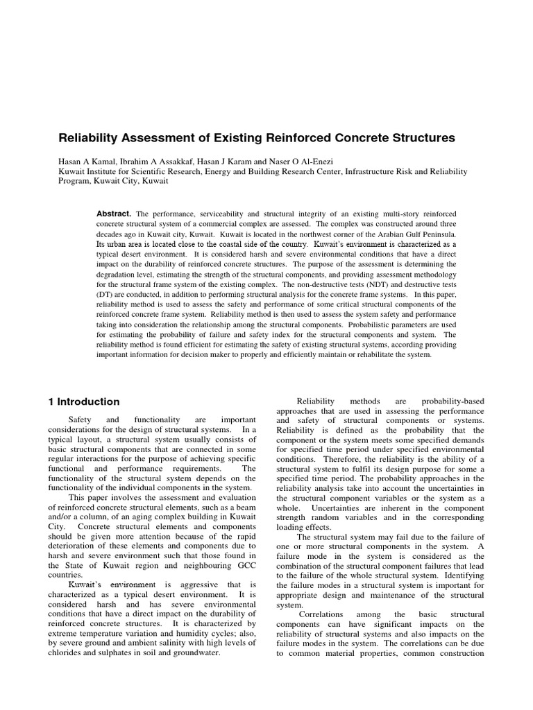 Fullpaper Reliabilityassessmentofexistingreinforcedconcretestructures