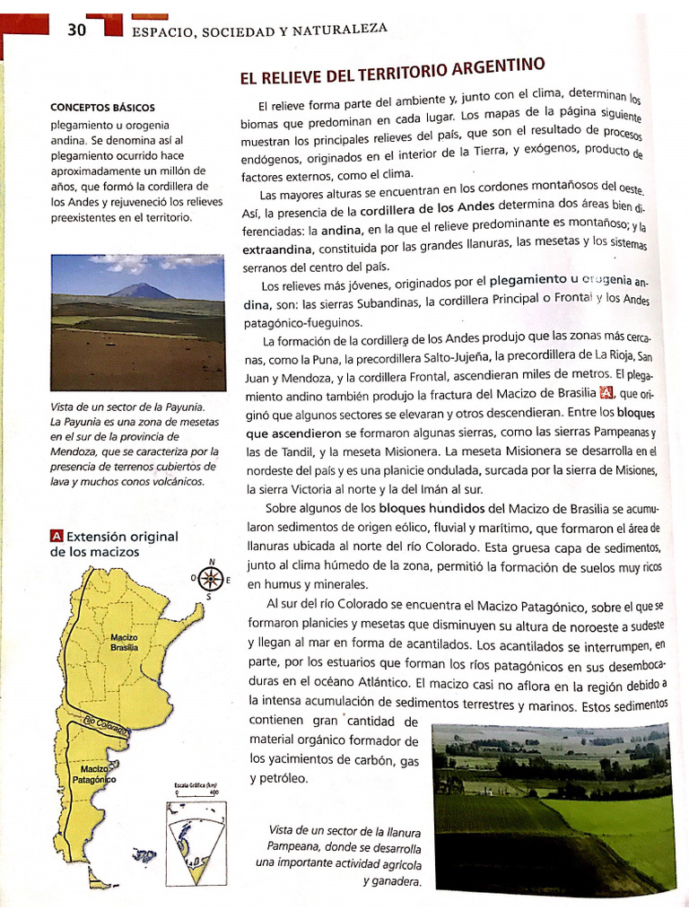 GUIA 4 Material de Lectura El Relieve | PDF