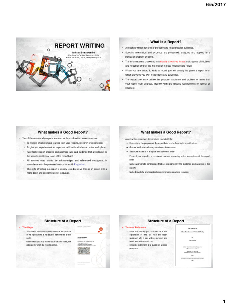 PCNS Lec 03 - Report Writing | PDF | Abstract (Summary) | Addendum