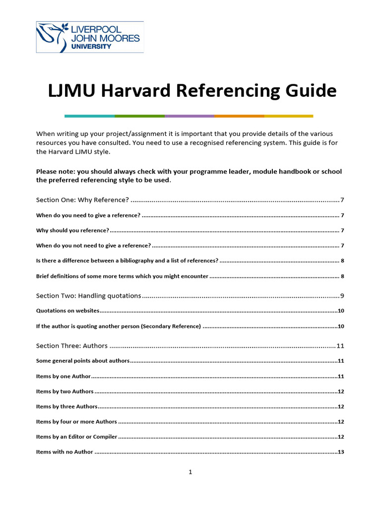 Harvard Referencing Guide | PDF | Digital Object Identifier | Thesis
