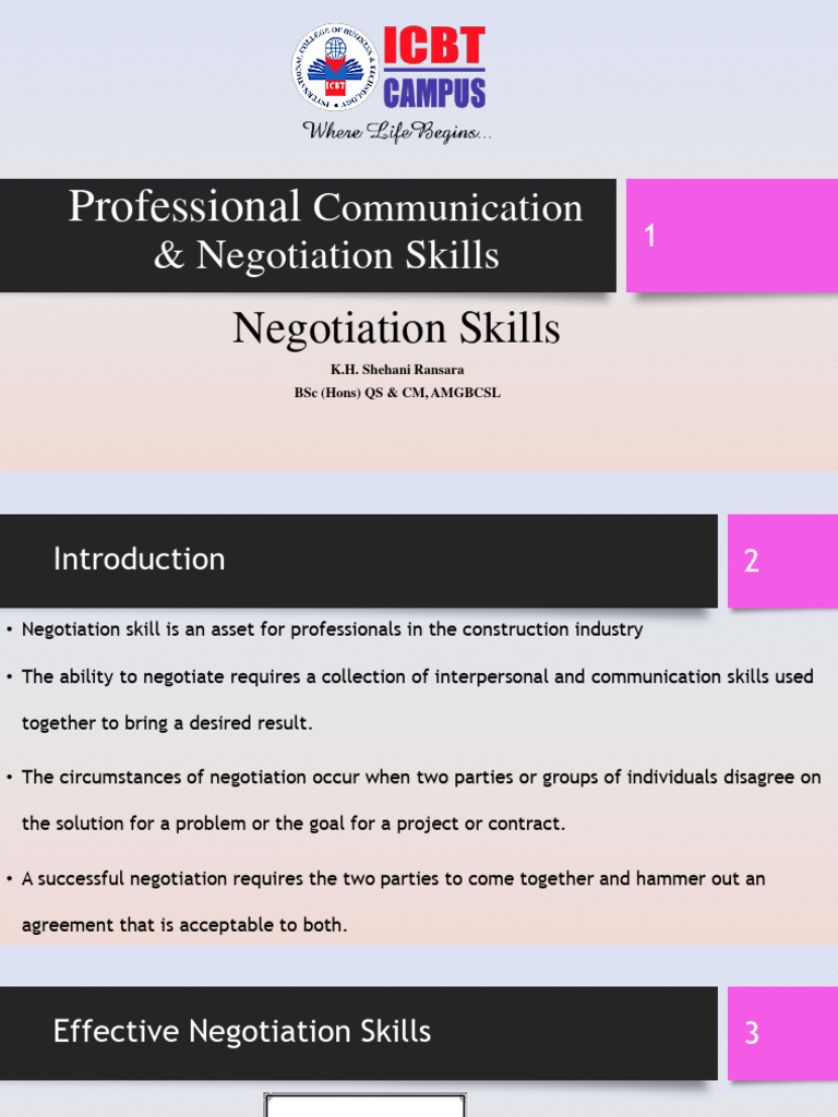 Lec 3 - Skill Requirement For Negotiation | PDF | Negotiation | Social Psychology