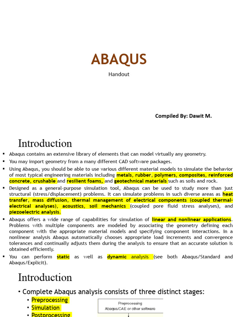 Abaquscomp Pdf Menu Computing Simulation 1073