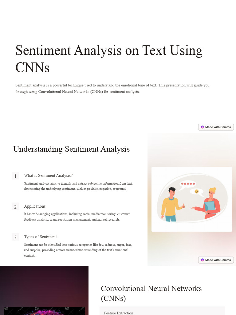 Sentiment Analysis On Text Using CNNs | PDF | Artificial Intelligence ...