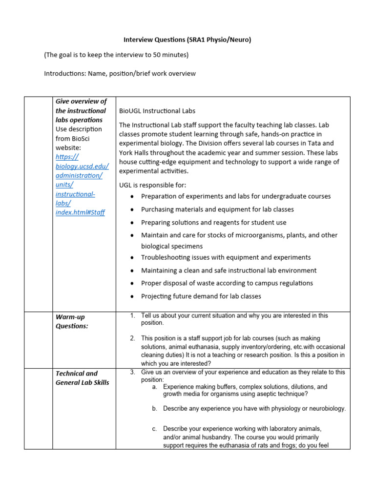 Physio Neuro SRA1 Interview Questions | PDF | Cognition | Behavior ...