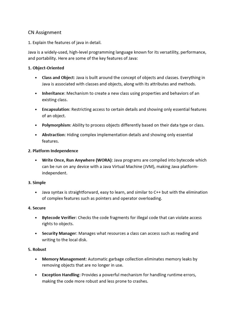 Ass 1 | PDF | Java (Programming Language) | Java Virtual Machine