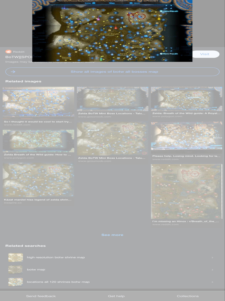 Botw All Bosses Map - Google Search | PDF | The Legend Of Zelda