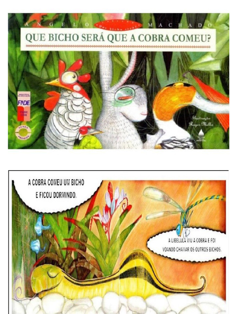 Livro Que Bicho Será Que A Cobra Comeu - Angelo Machado | PDF