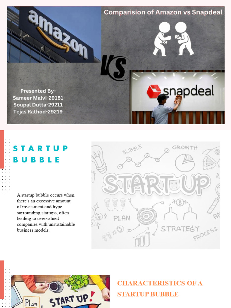 Startup Bubble Analysis: Amazon vs Snapdeal | PDF | Startup Company ...
