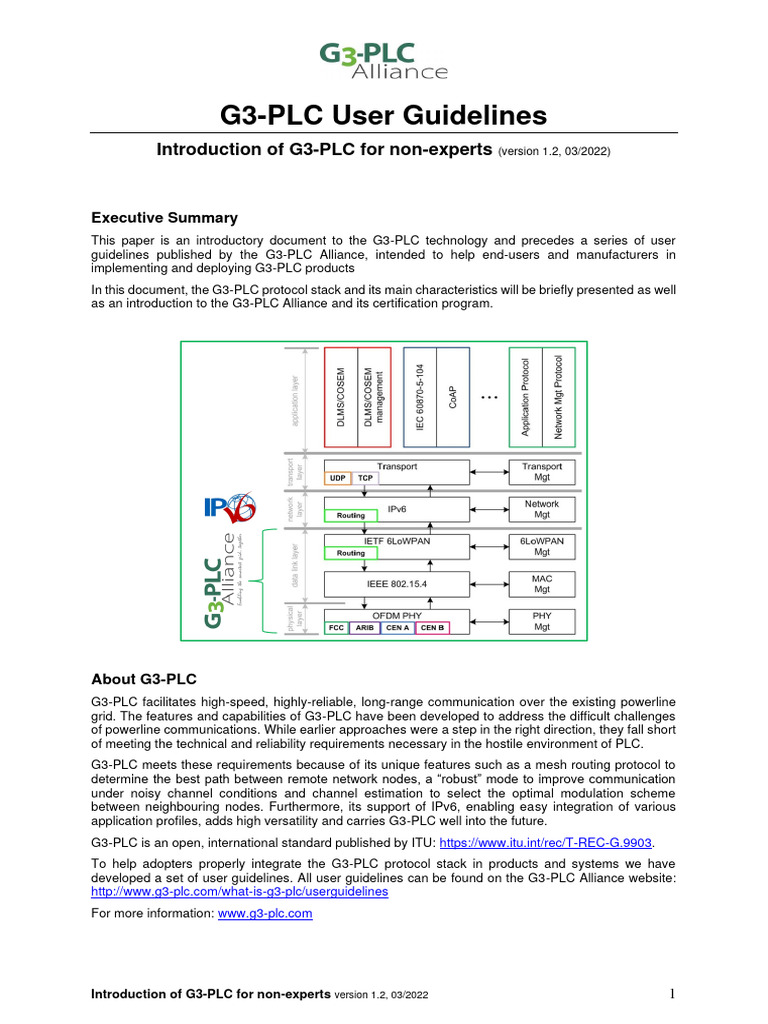 G3 Alliance - PLC Introduction For Non Experts - 1.2 - PUB - March2022 | PDF | Osi Model ...