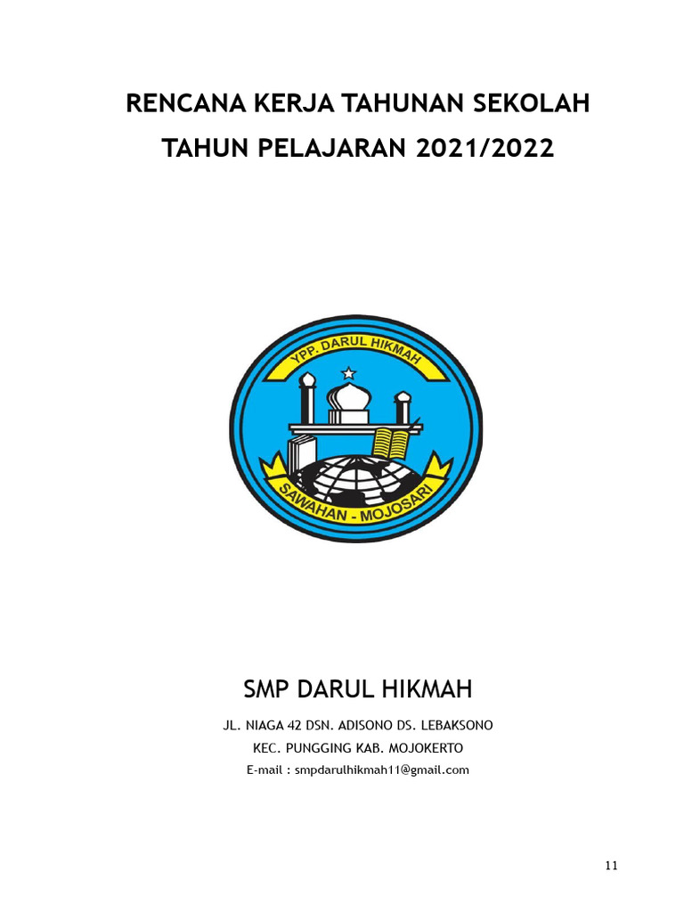 RKT SMP Islam Darul Hikmah 2021-2022 | PDF