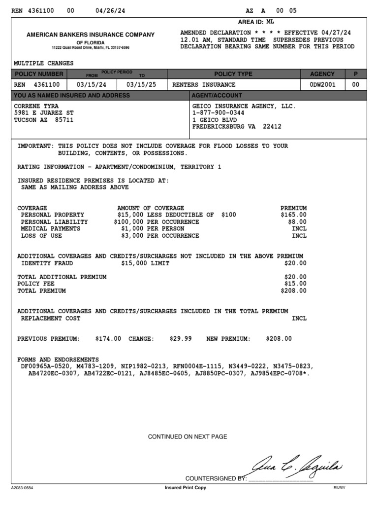 ViewPolicyDocument | PDF | Insurance | Deductible
