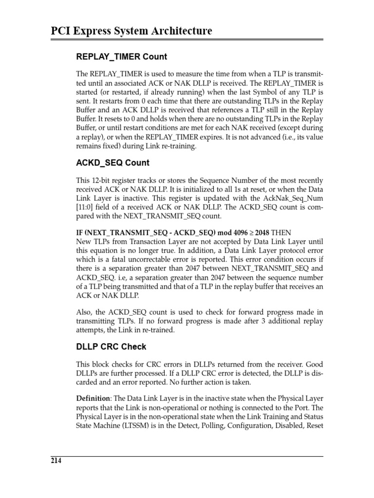 PCI Express System Architecture | PDF | Transmission Control Protocol | Computer Standards
